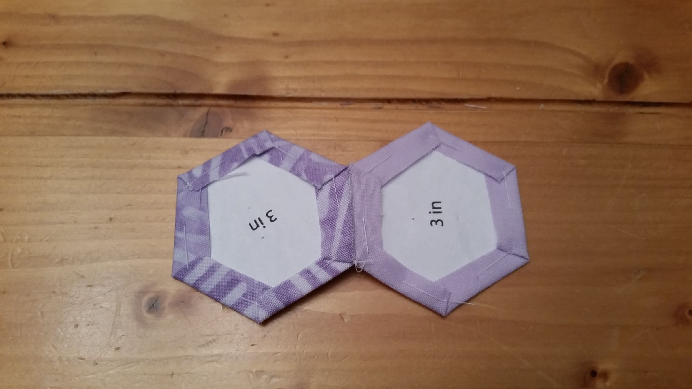 Hexagon English Paper Hand Piecing : 8 Steps (with Pictures ...