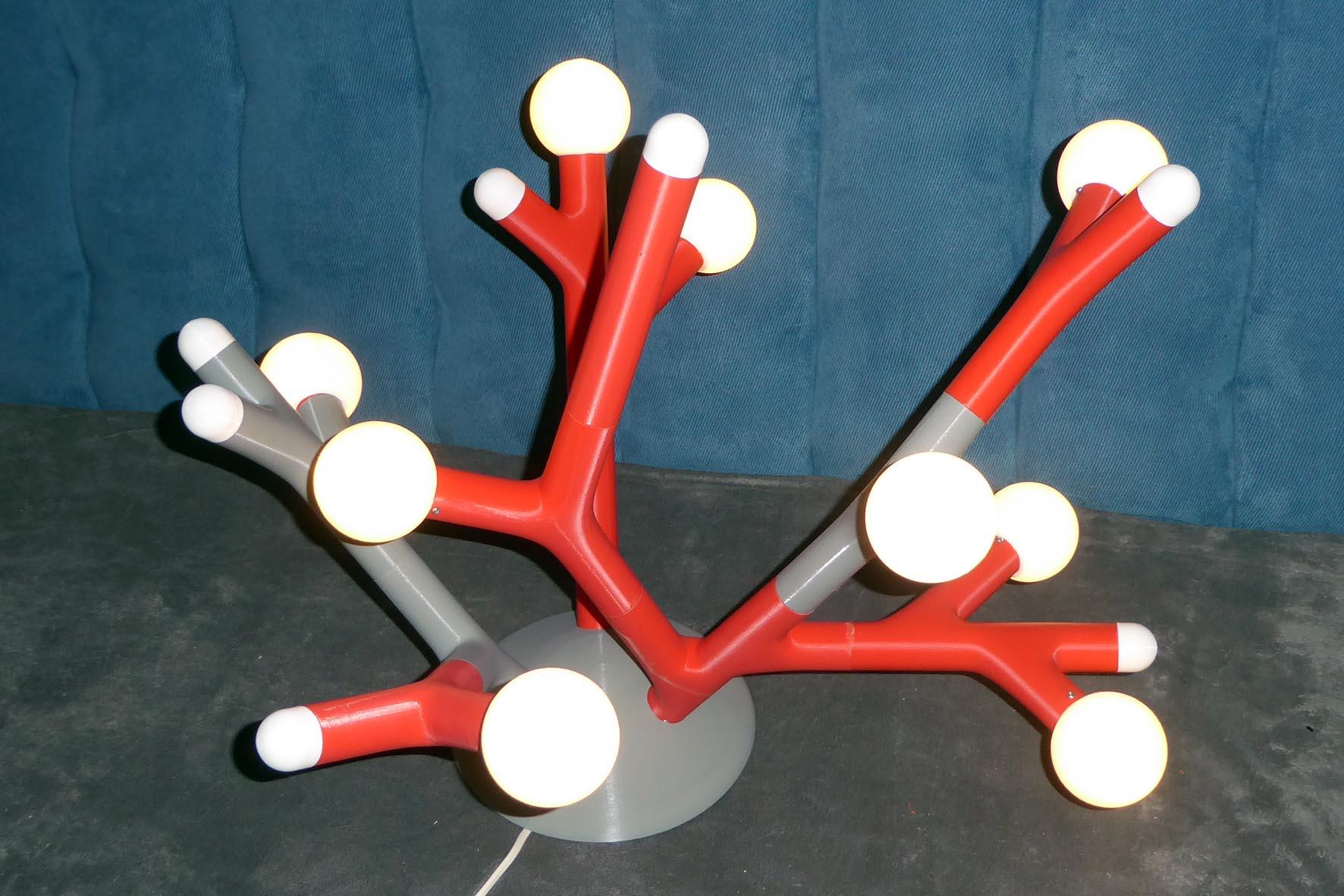 Modular Tree Lamp - 3D Printed ( or Lasercut ) : 10 Steps (with ...