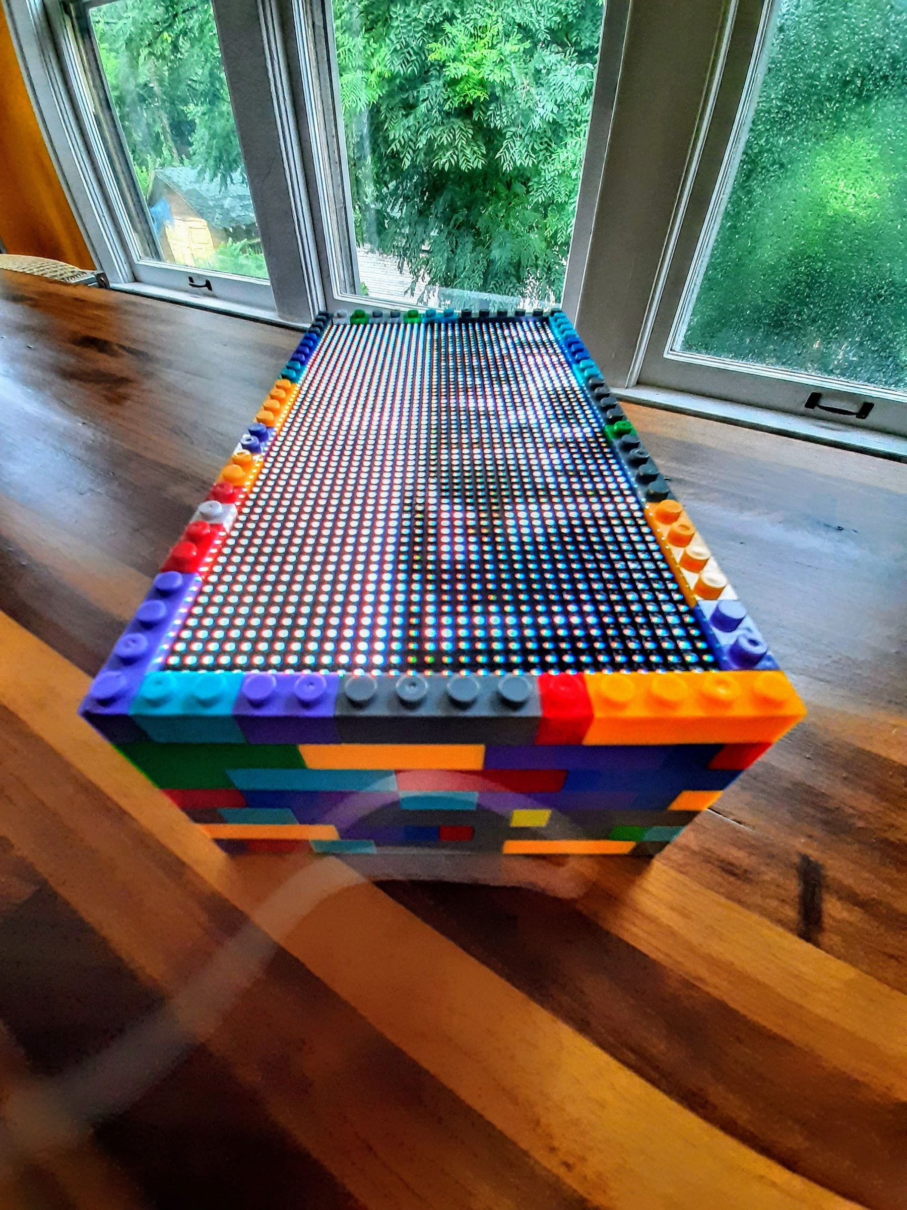 WiFi Programmable RGB LED Matrix Display in Lego Case - Instructables