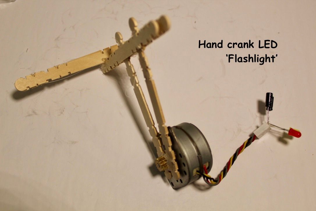 Hand Crank LED 'flashlight' : 5 Steps (with Pictures) - Instructables