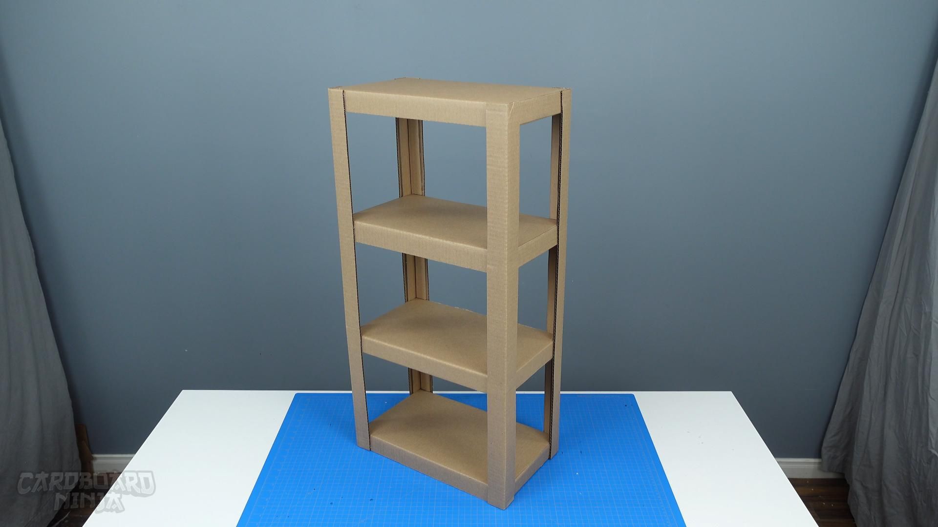 Cardboard Storage Shelf From Single Box : 10 Steps (with Pictures ...