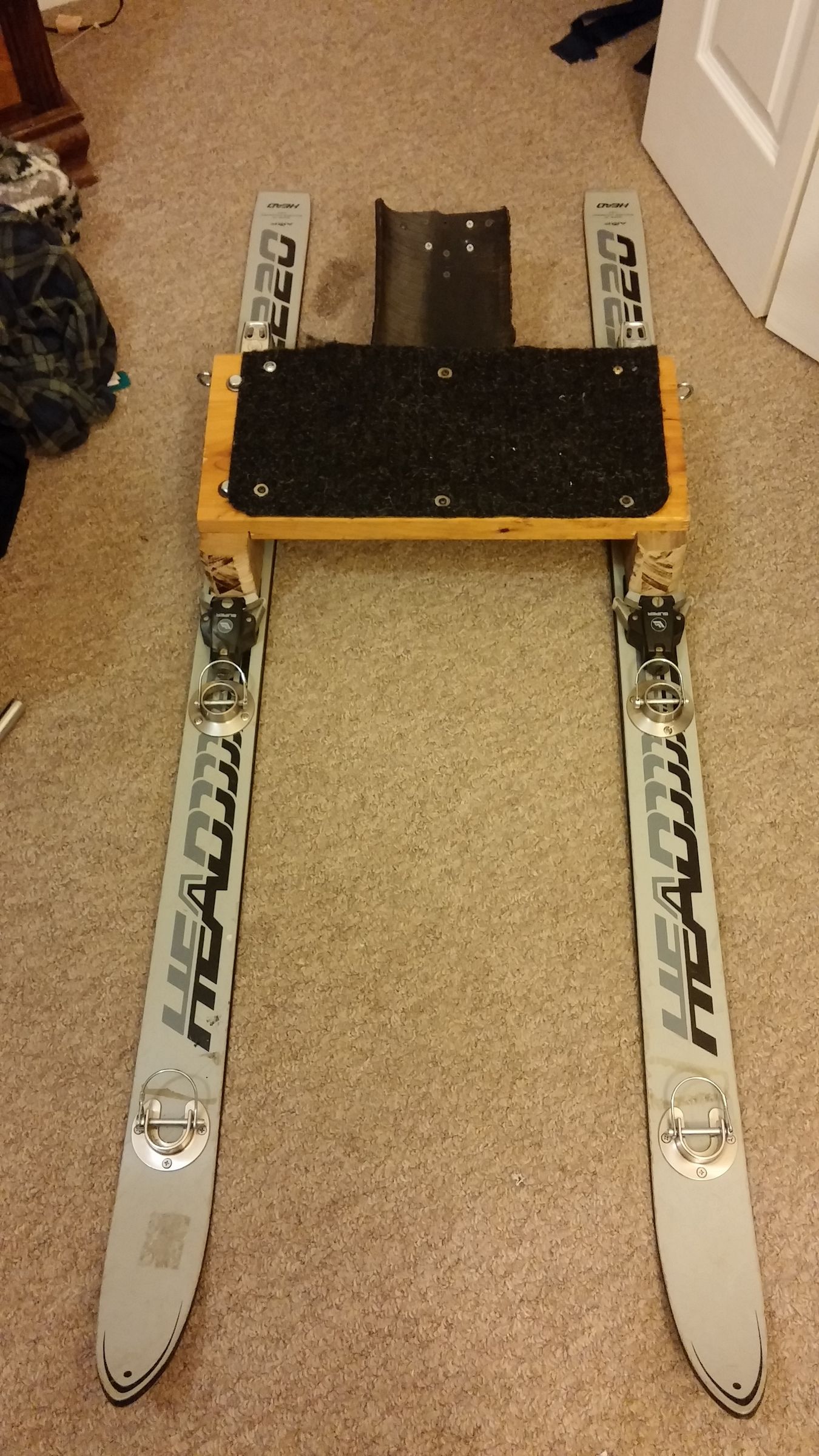 DIY - Homemade Dog Sled / Kick Sled / Snowmobile Sled : 14 Steps (with ...