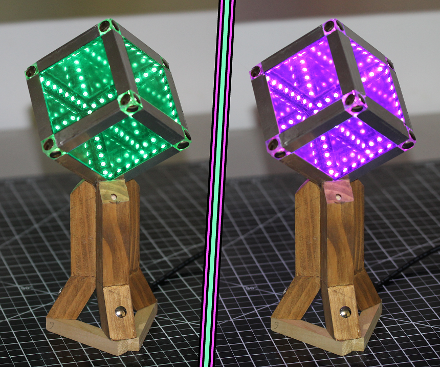 Make an Infinity Mirror Cube : 12 Steps (with Pictures) - Instructables