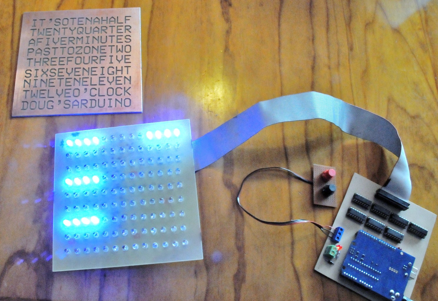 The Word Clock Arduino Version 11 Steps With Pictures Instructables