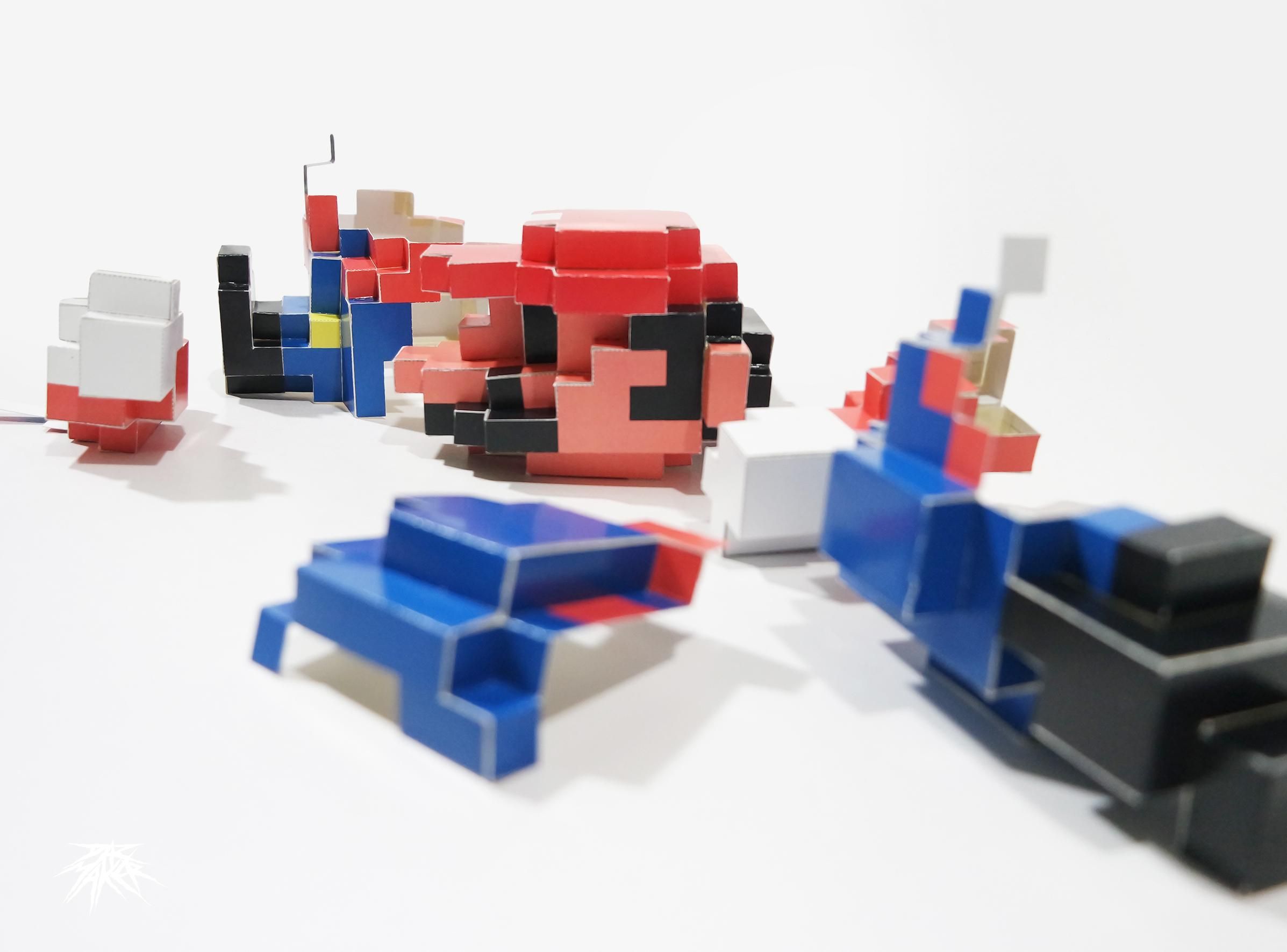 Mario 8 Bit 3d Pixel Paper Art : 15 Steps (with Pictures) - Instructables