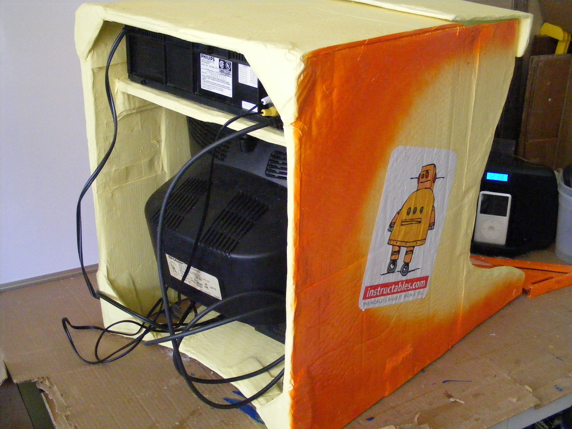 Cardboard Bar Top Arcade Game Console - Lithium Rain Recycled ...