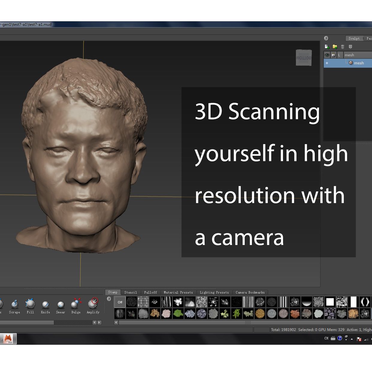 3D Scanning Yourself in High Resolution With a Camera : 5 Steps (with ...