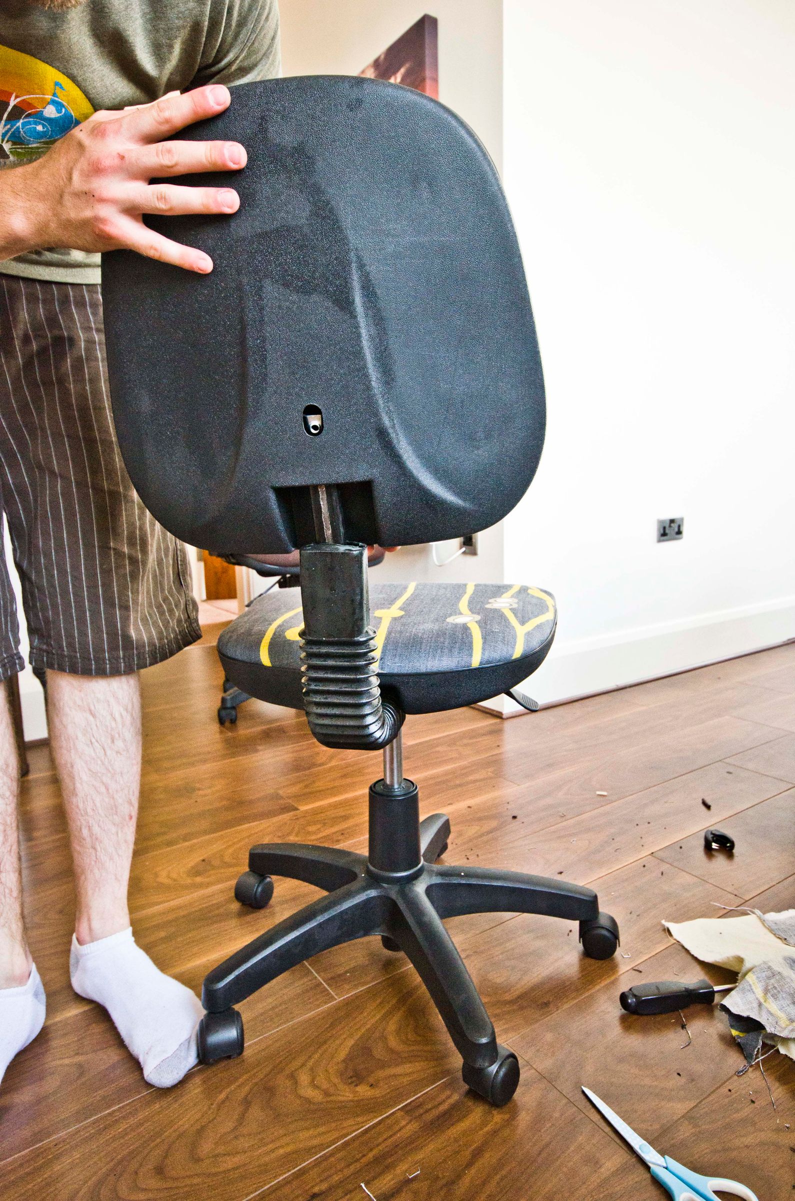 Give Those Old Desk Chairs New Life! : 7 Steps (with Pictures ...