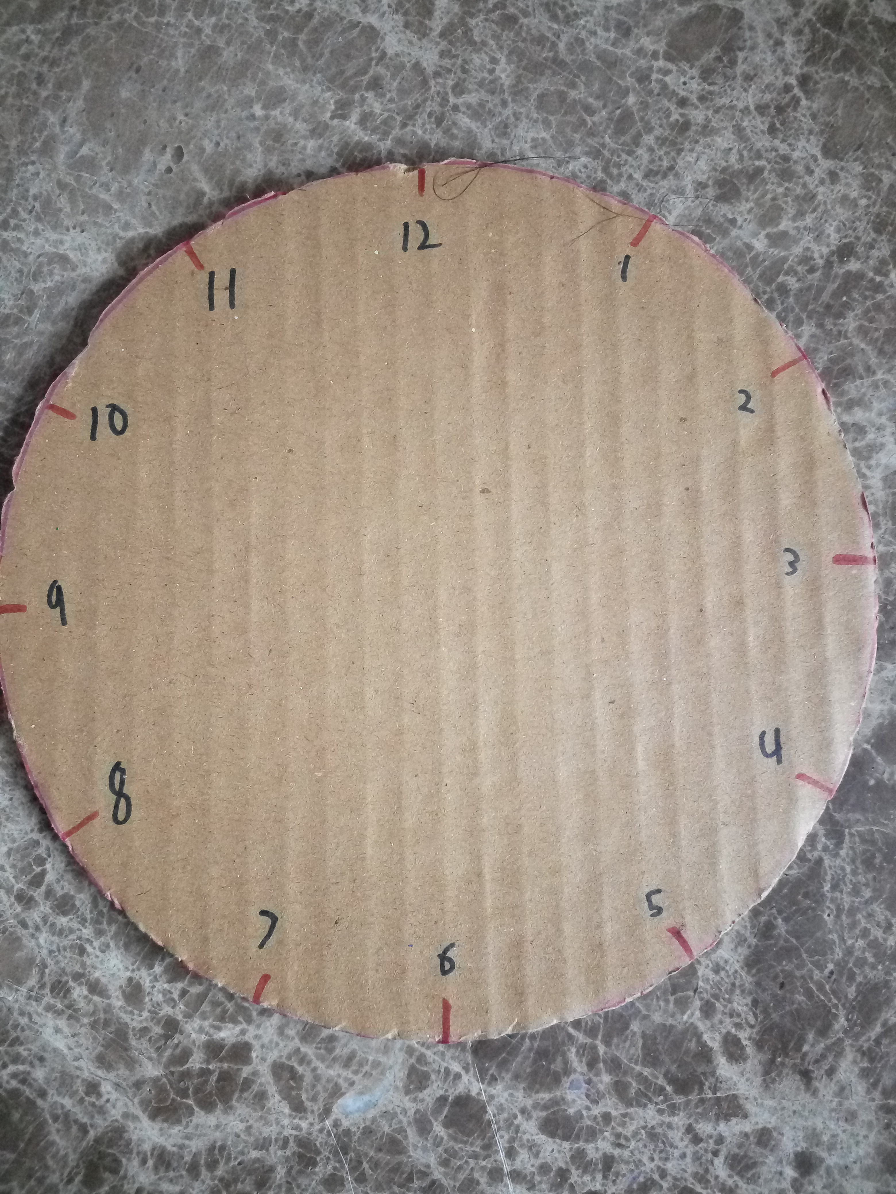 Cardboard Clock for Learning : 4 Steps (with Pictures) - Instructables
