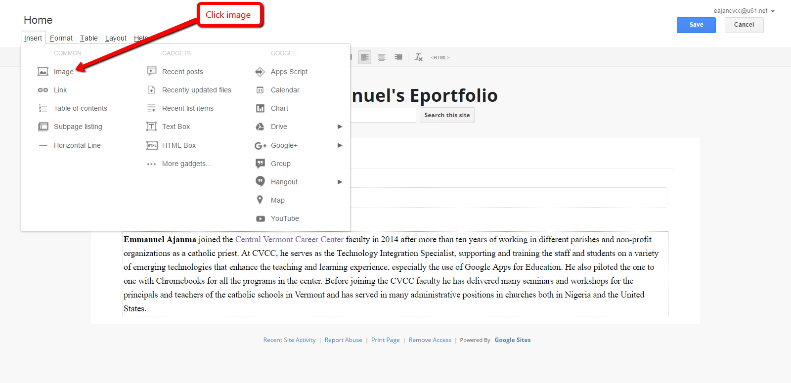 Eportfolio With Google Sites : 8 Steps - Instructables
