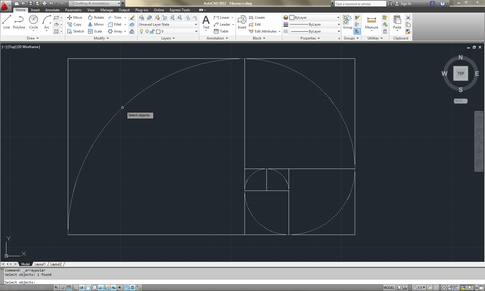 Fibonacci Sequence AutoCad - Instructables