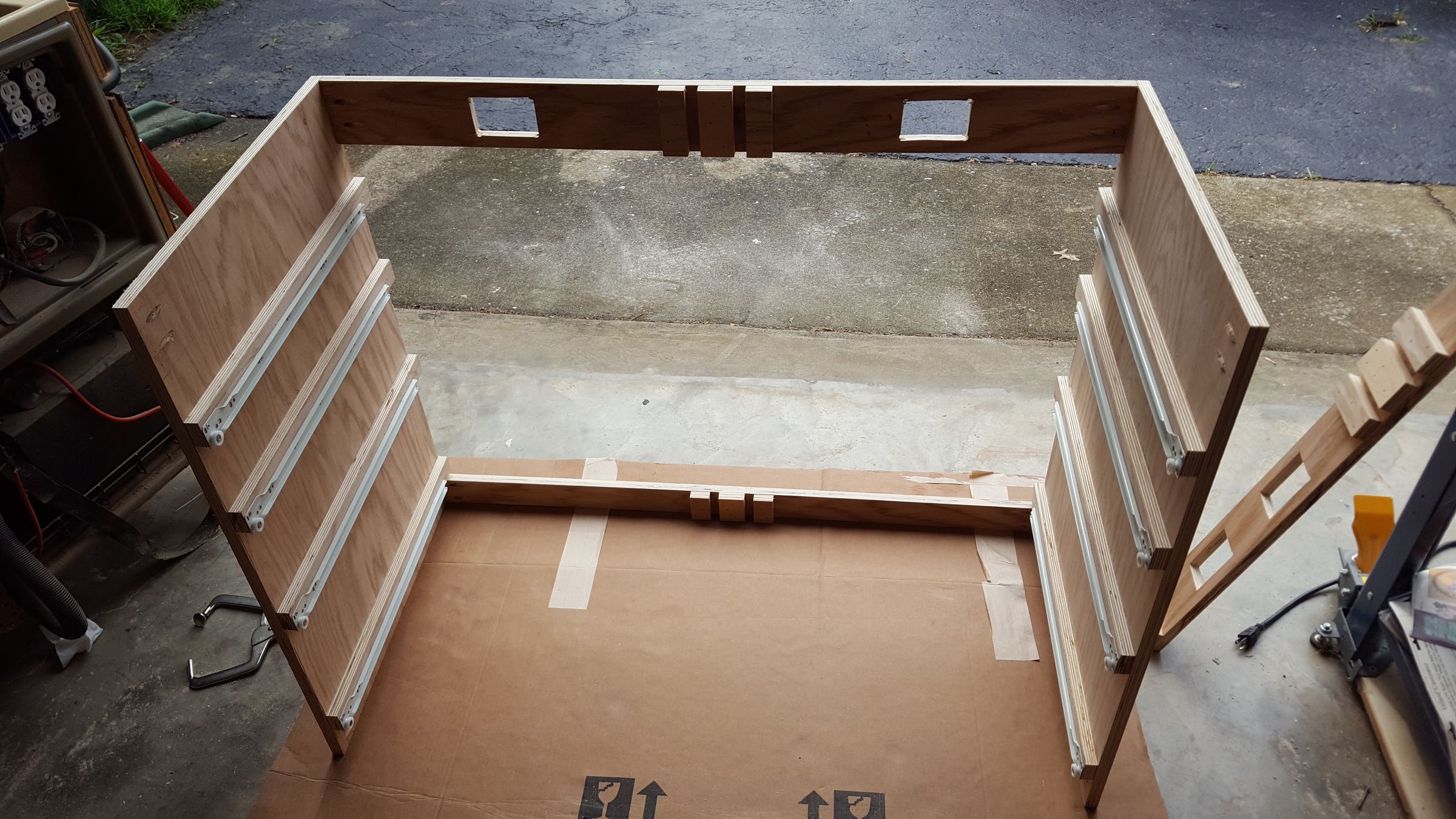 Workbench With Drawers, Power, and Wood Vise : 15 Steps (with Pictures ...