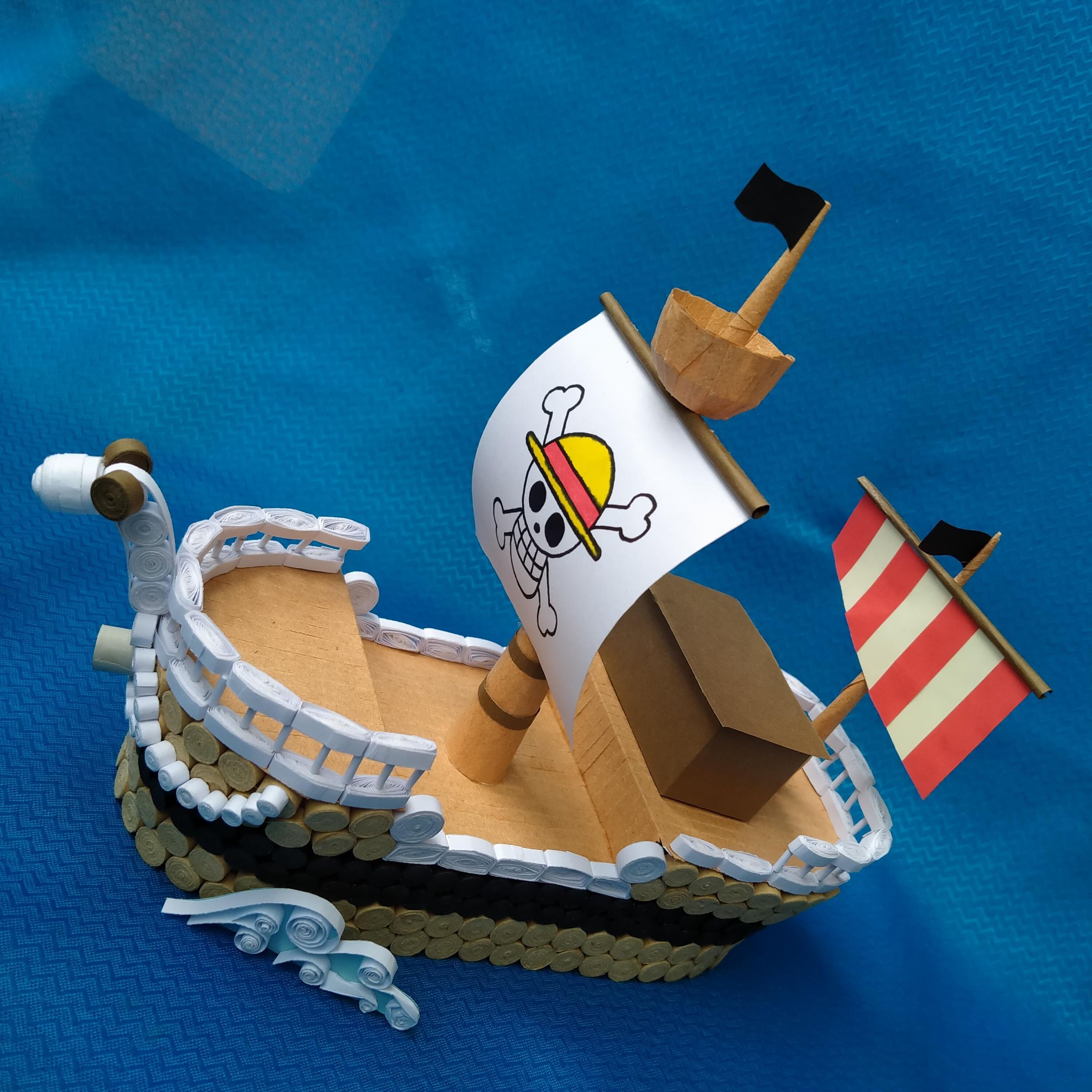 Paper Quilled Ship (inspired by One Piece) : 7 Steps (with Pictures ...