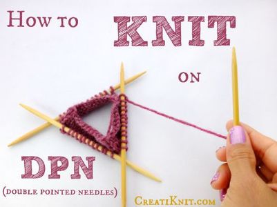 How to Actually KNIT on DPN! : 14 Steps - Instructables