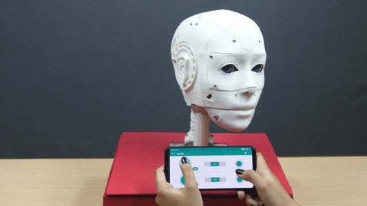 Make 3D Printed Humanoid Robot and Control It With Smartphone Using Evive- Arduino Based ...