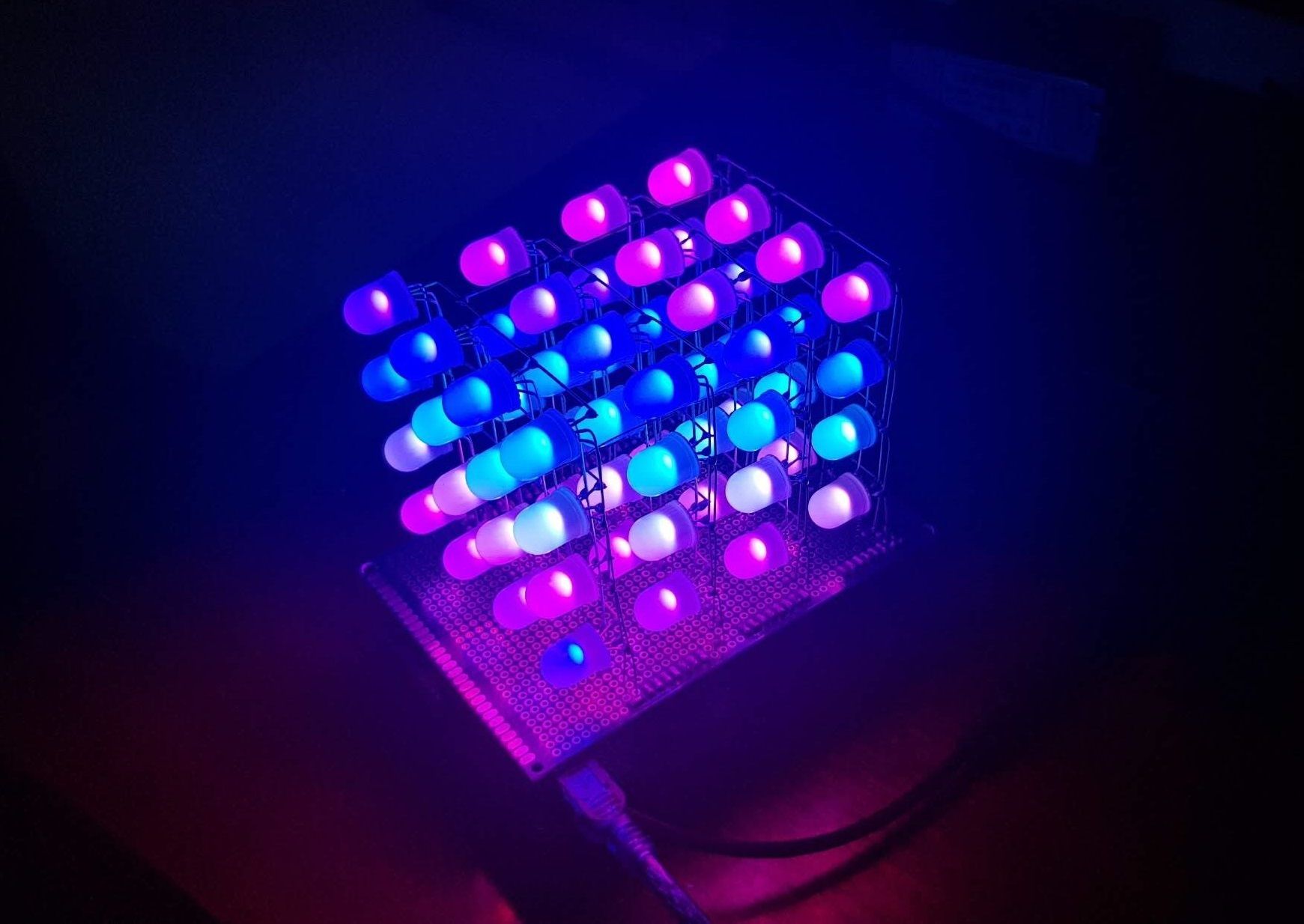 RGB LED CUBE 4x4x4 : 6 Steps (with Pictures) - Instructables