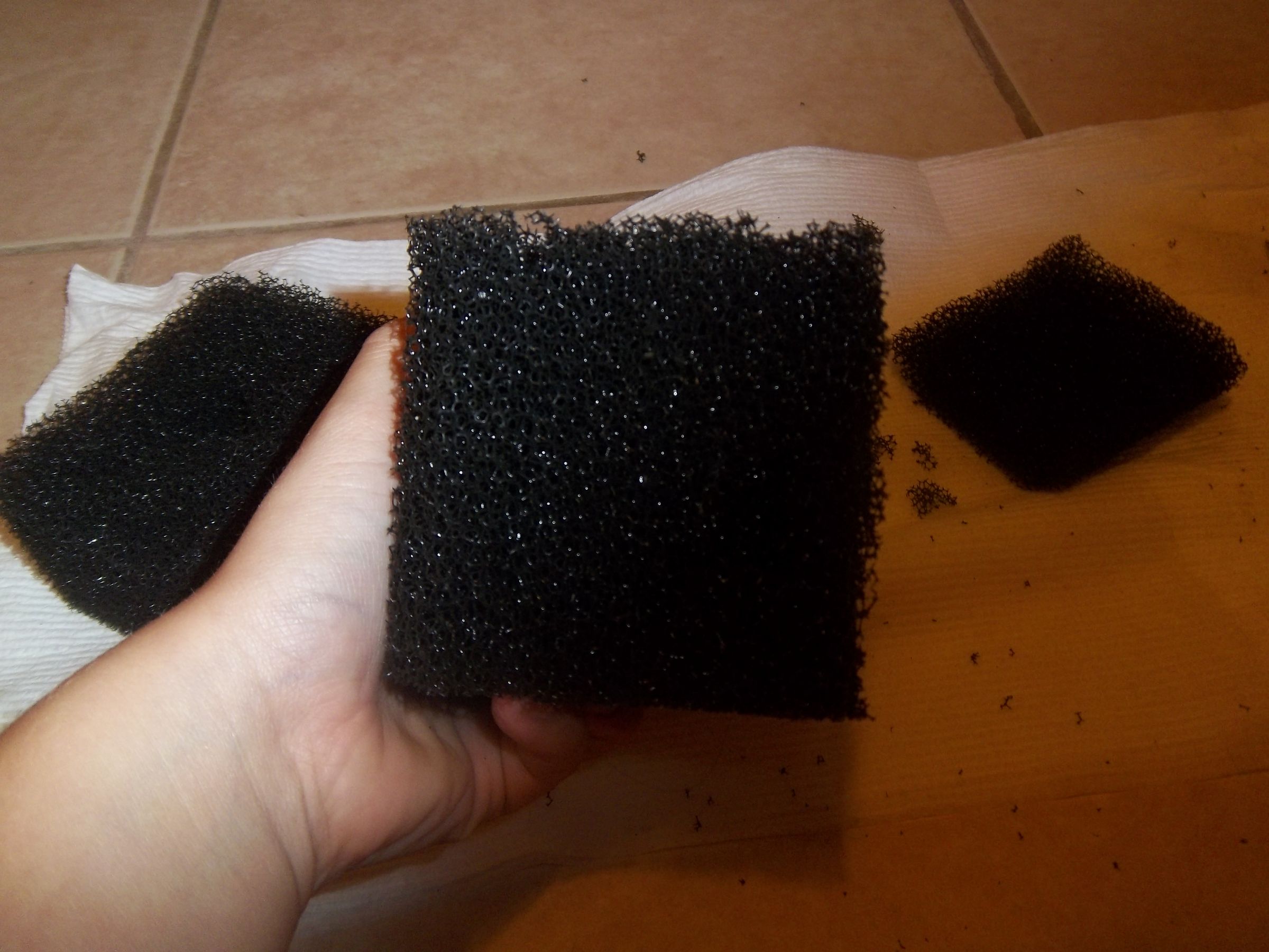 How to Cut a Sponge to Cover Filter Intake : 3 Steps - Instructables