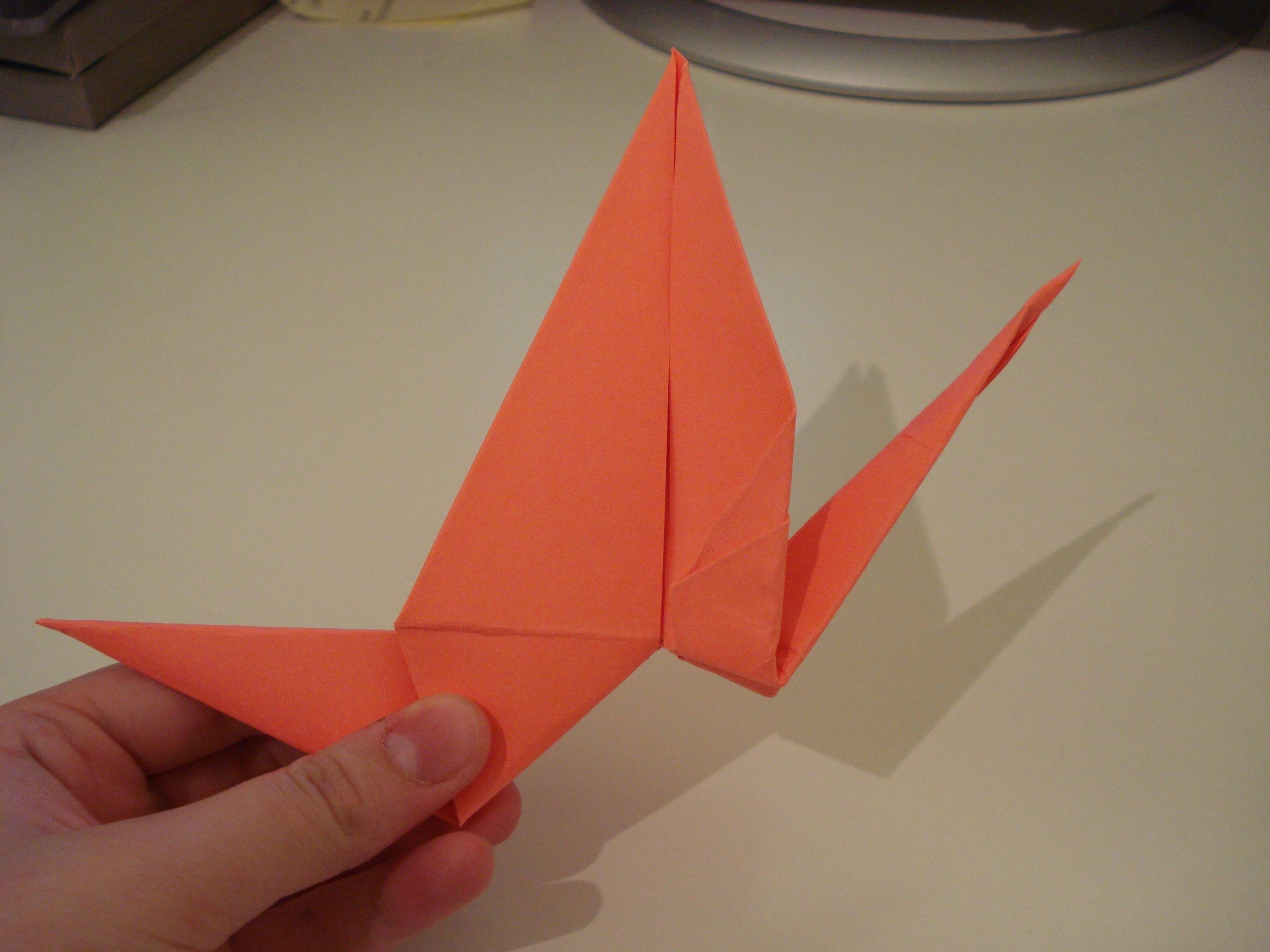 Flapping Origami Crane : 9 Steps - Instructables
