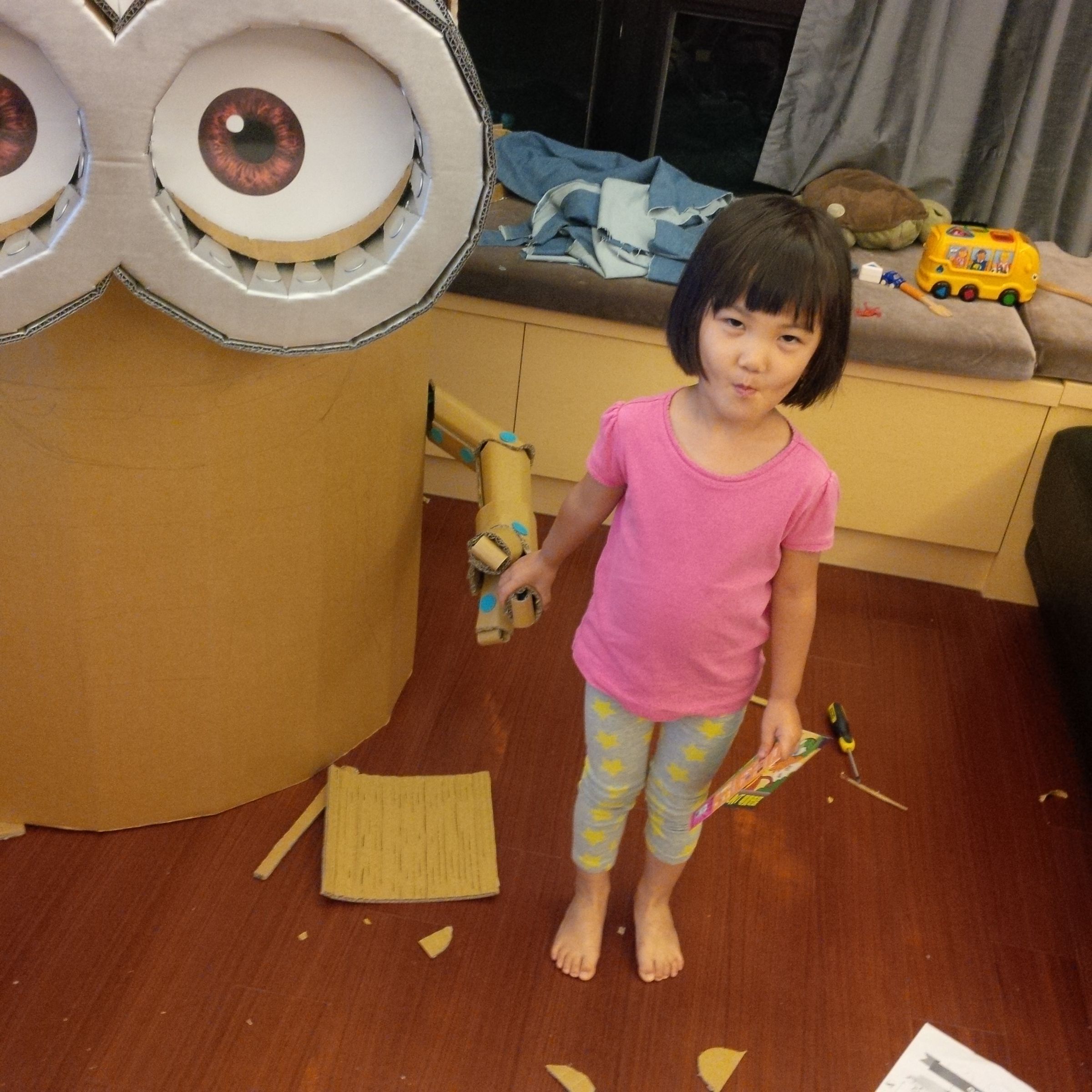 Cardboard Minion Halloween Costume (with Pictures) - Instructables