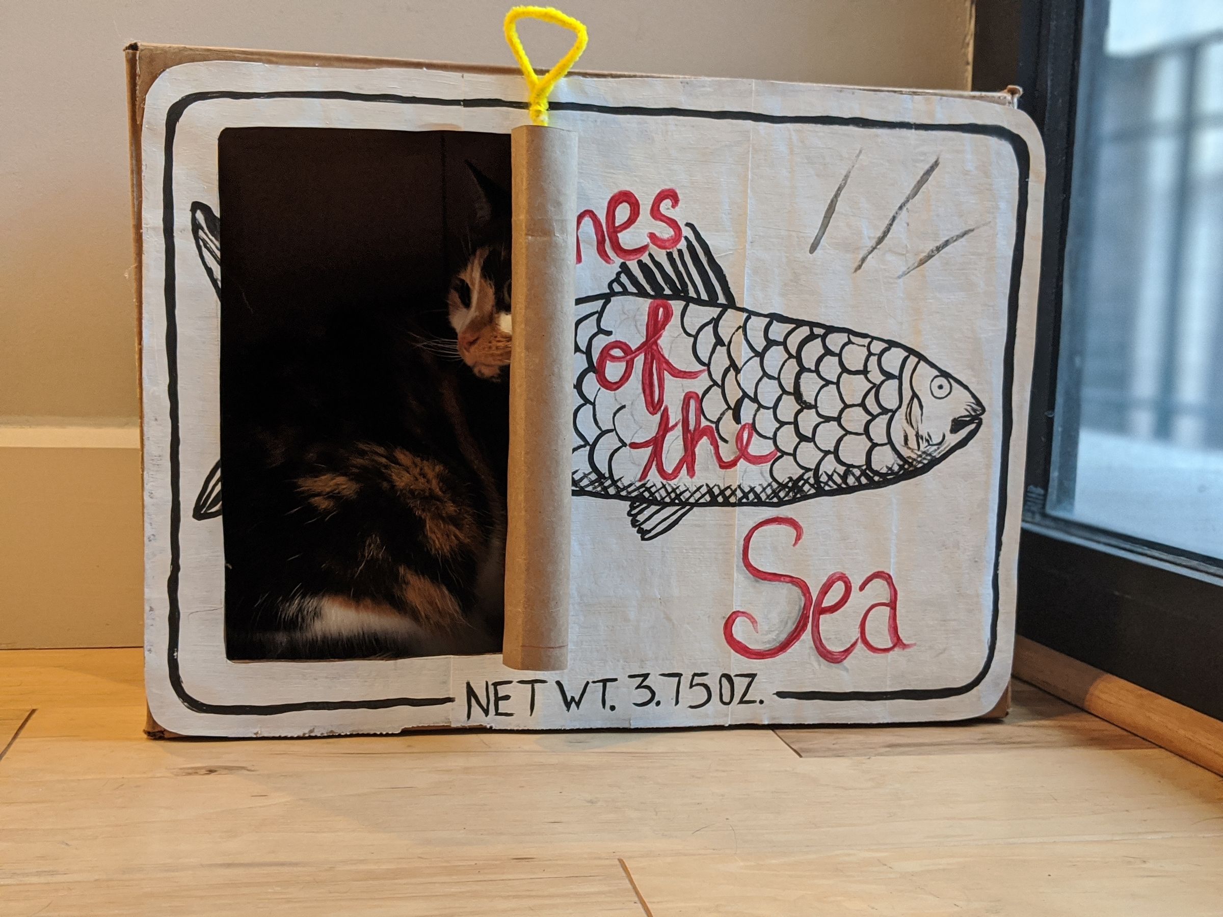 Cardboard "Sardine Can" Cat Hideout : 12 Steps (with Pictures ...