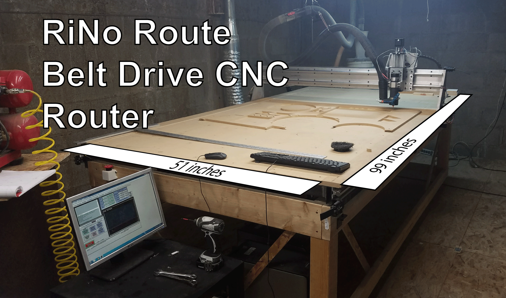 Rino Route Belt Drive Large Format CNC Router : 39 Steps (with Pictures ...