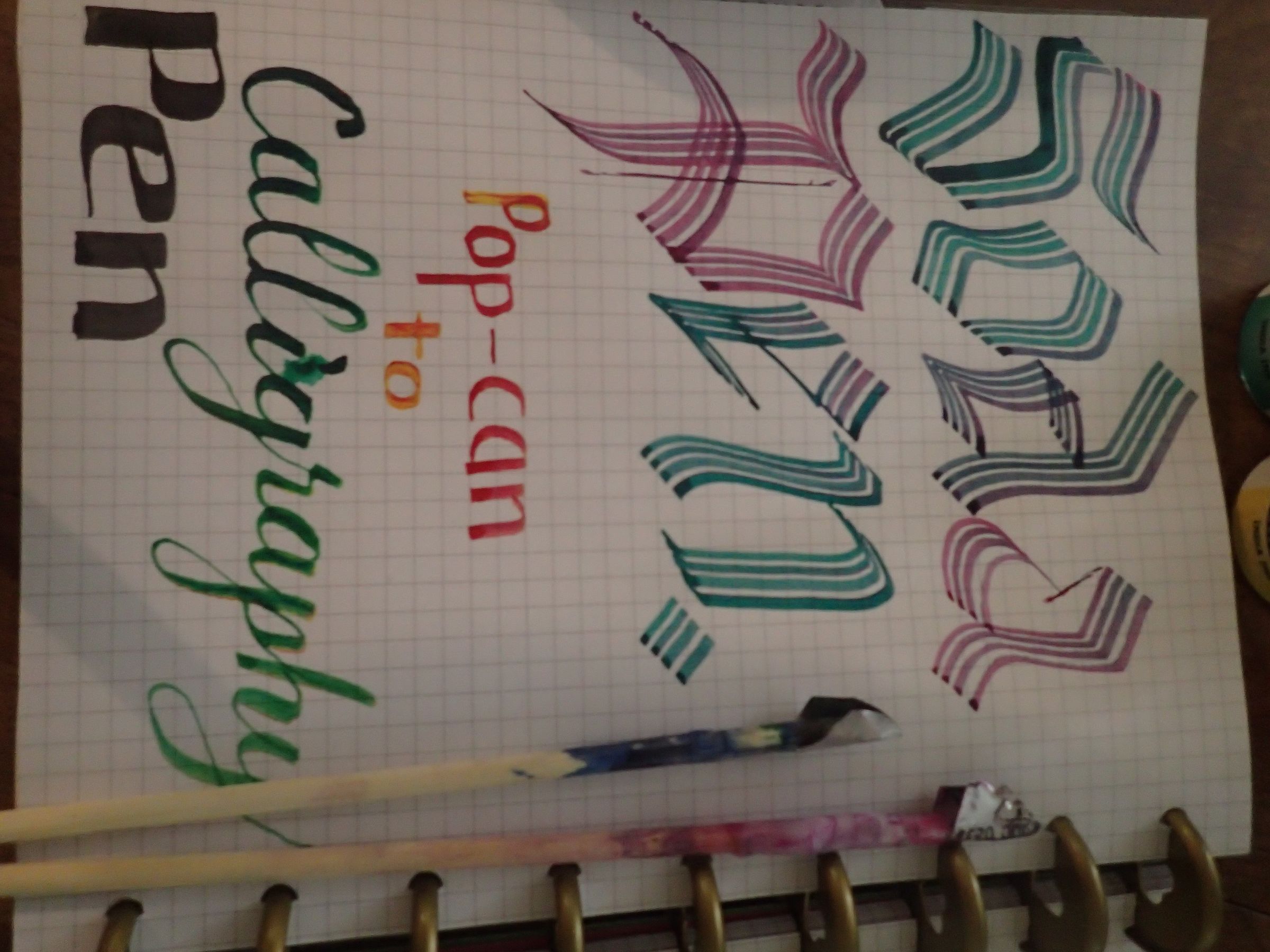 Pop-Can Calligraphy Pens : 5 Steps - Instructables