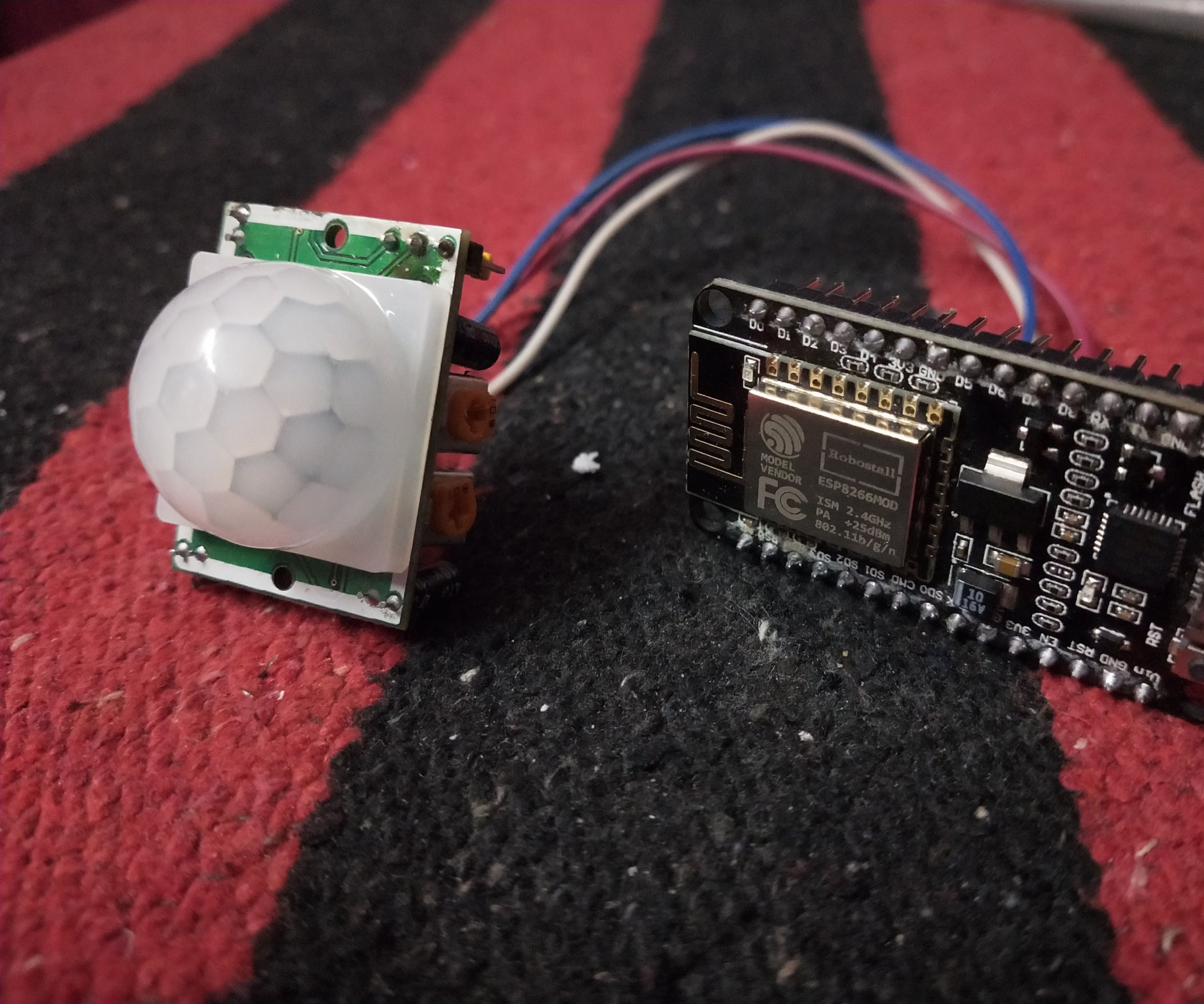 Motion Detector Using Nodemcu 5 Steps Instructables