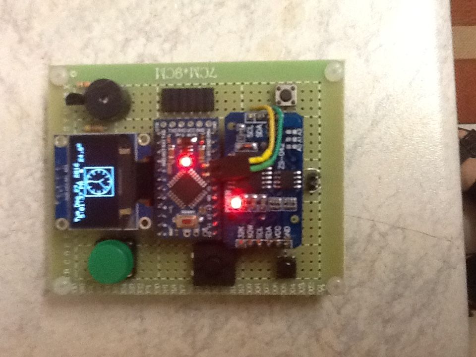 DS3231 OLED Alarm Clock With 2-button Menu Setting and Temperature ...