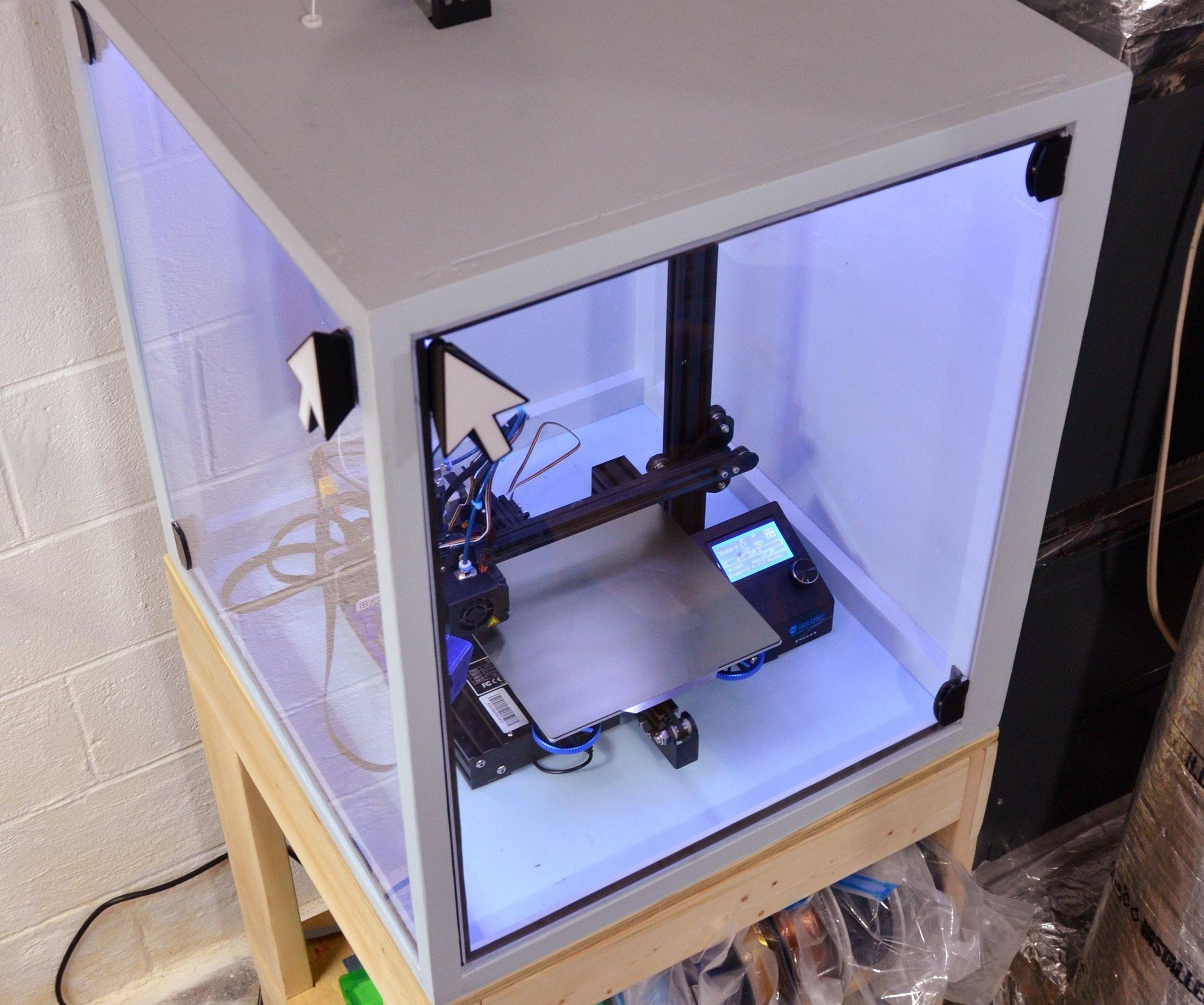 3D Printer Enclosure - Wood With Acrylic Windows : 10 Steps (with ...