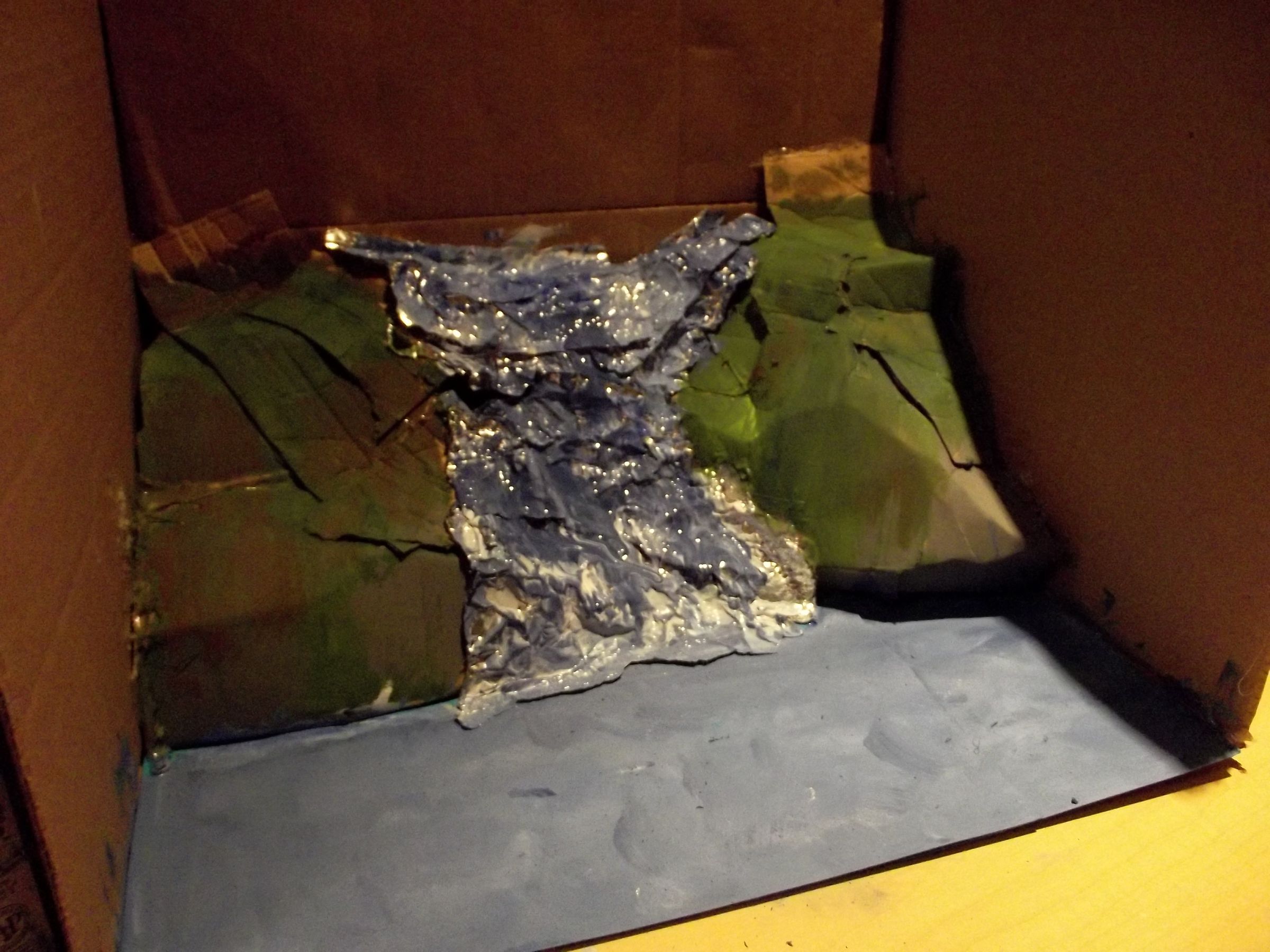 Cardboard Waterfall Diorama : 13 Steps - Instructables