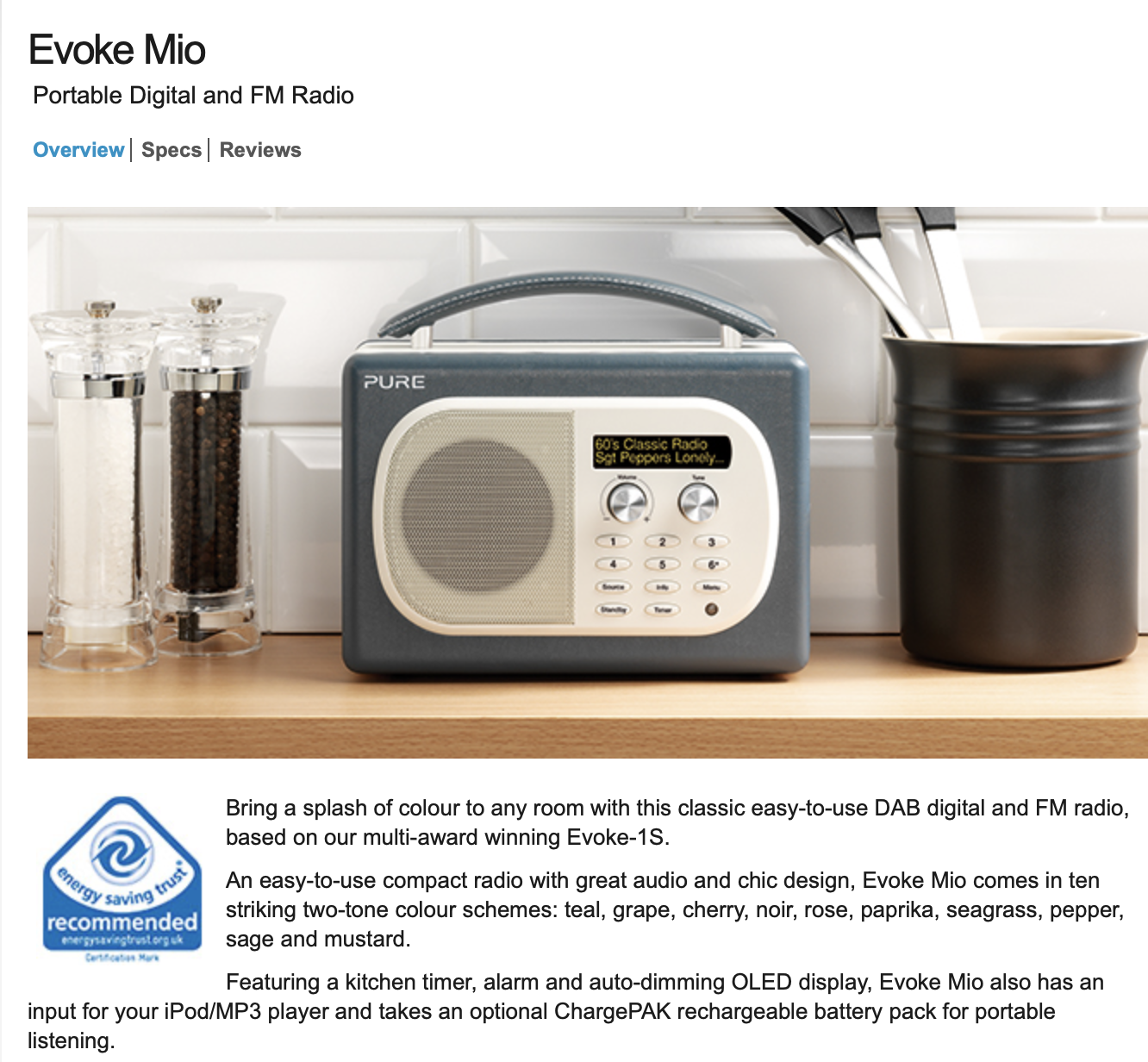 Pure Evoke Mio Radio Replace OLED Display : 6 Steps - Instructables