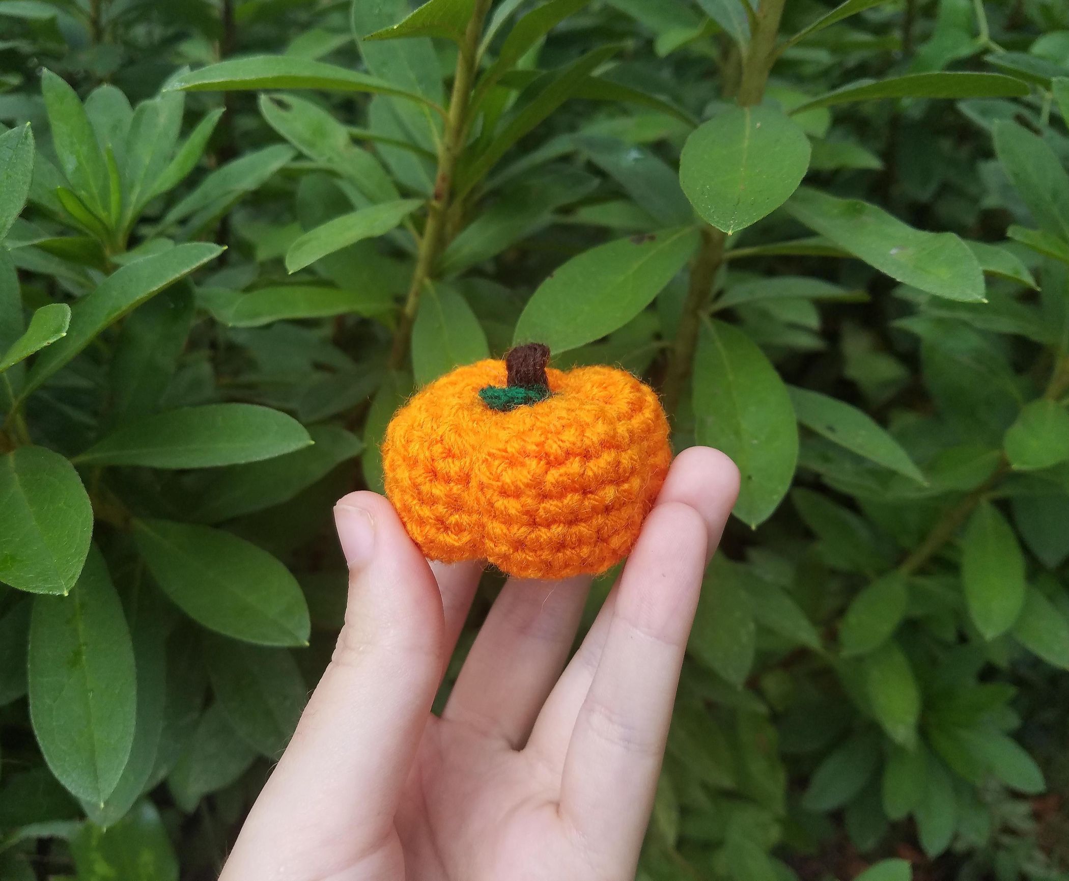 Easy Crochet Mini Pumpkin -a Visual Guide for Beginners- : 4 Steps ...