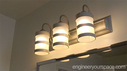 DIY Bathroom Lighting Fixture Makeover : 11 Steps - Instructables