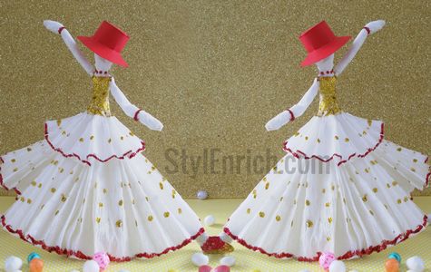 DIY Paper Crafts : How to Make Amazing Dancing Doll From Tissue Paper ...