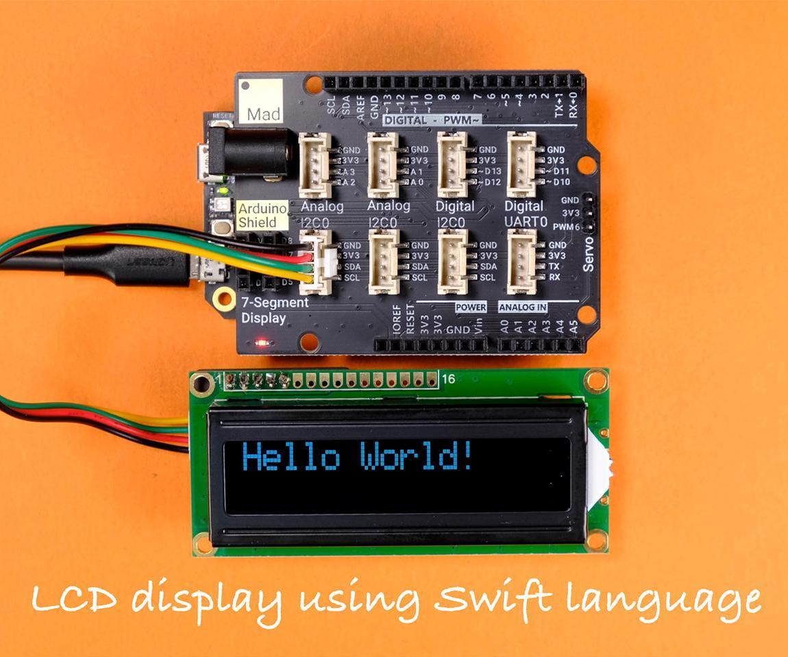 Display Hello World On 16x2 Lcd Using Swift Language 7 Steps