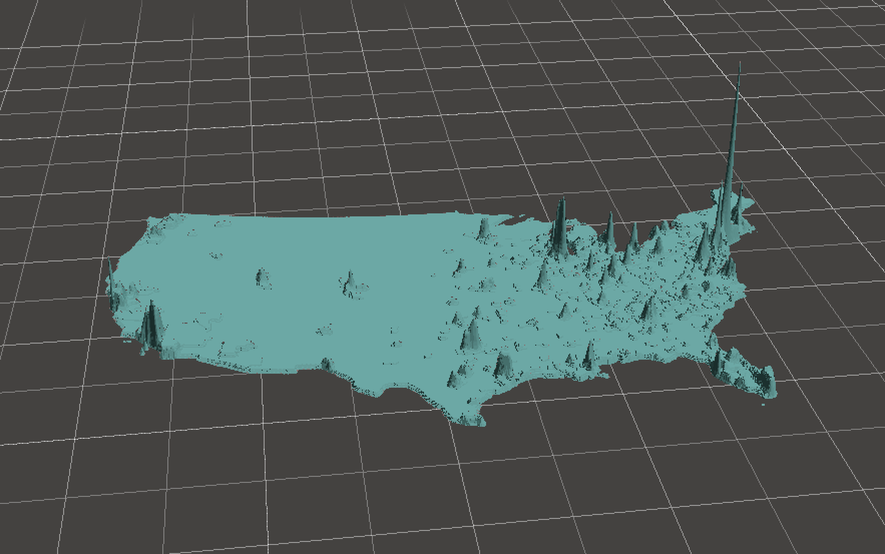 3D Printed US Population Map : 8 Steps (with Pictures) - Instructables
