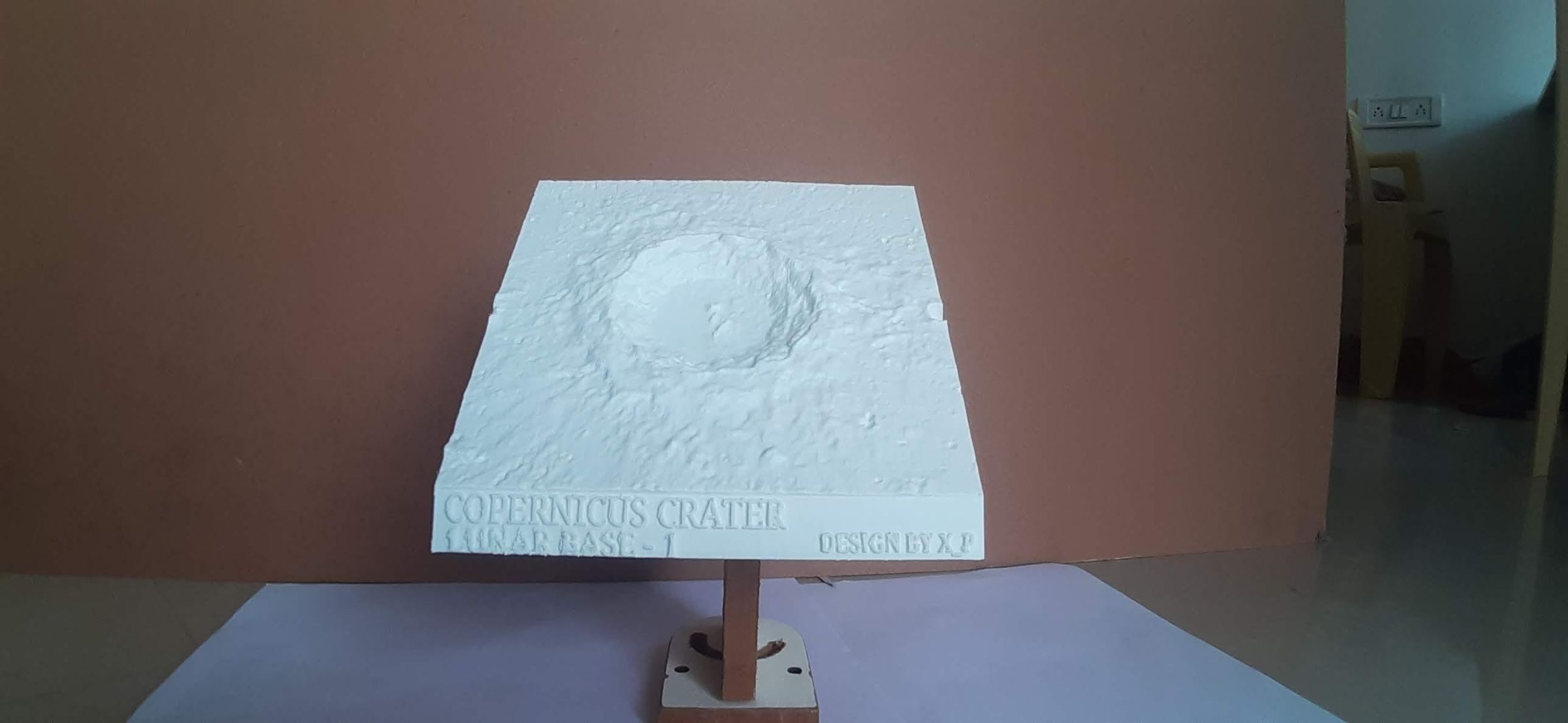 3D Printed Moon Copernicus Crater Desk Décor : 5 Steps (with Pictures ...