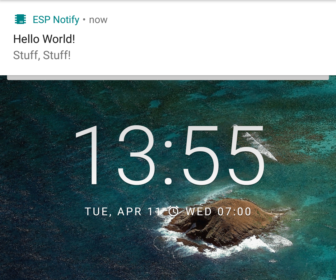 Send Notifications to Your Phone From an ESP8266. : 3 Steps - Instructables