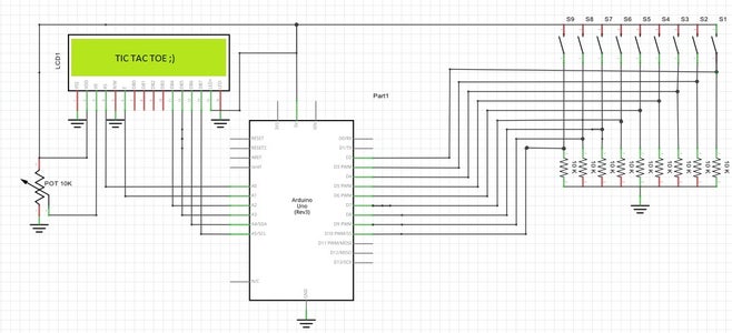 Tic Tac Toe Game Using Arduino 4 Steps Instructables