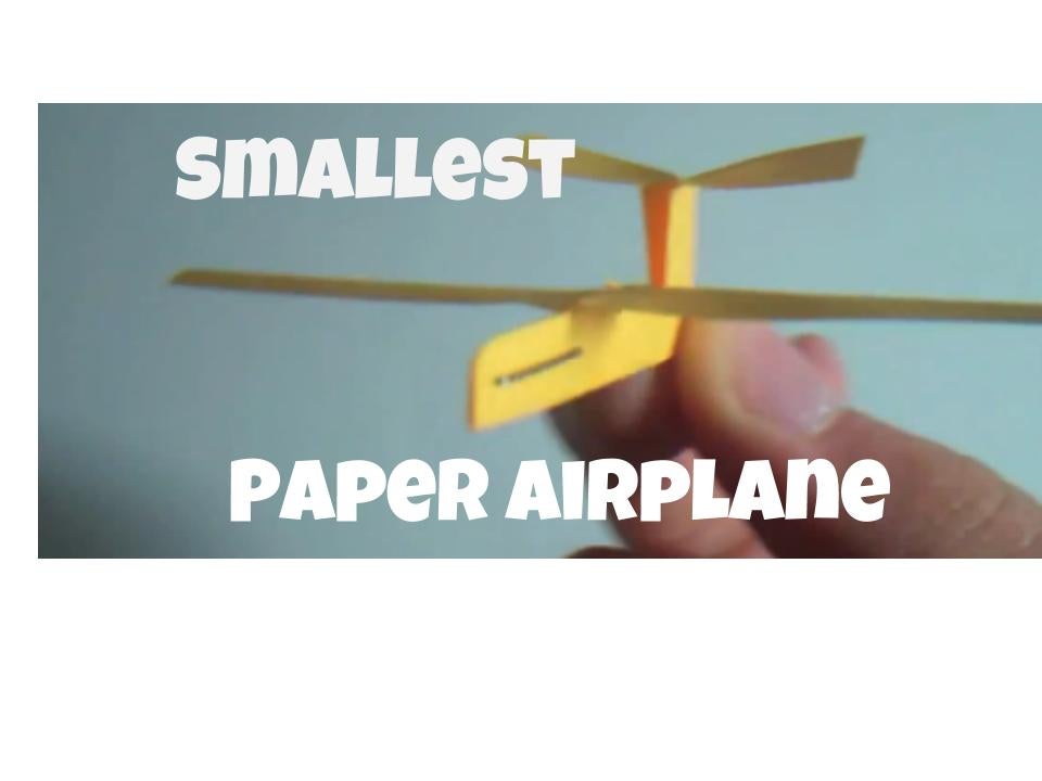 How To Make The World s Smallest Paper Airplane Instructables how-to-make-the-world-s-smallest-paper-airplane-instructables