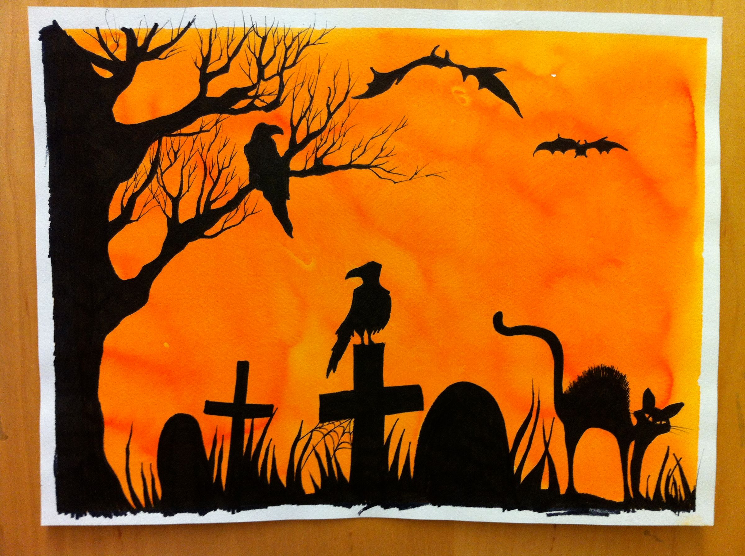 Halloween Silhouette Drawing : 28 Steps - Instructables