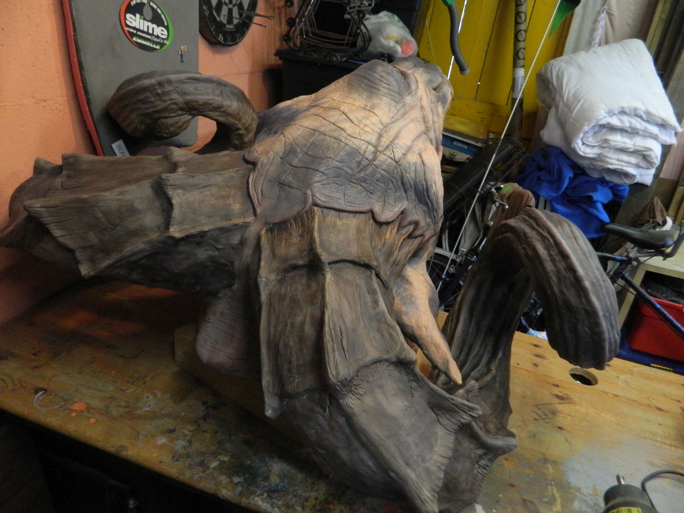 The Witcher 3 Full-Scale Chort/Fiend Sculpture in DAS Clay : 8 Steps ...