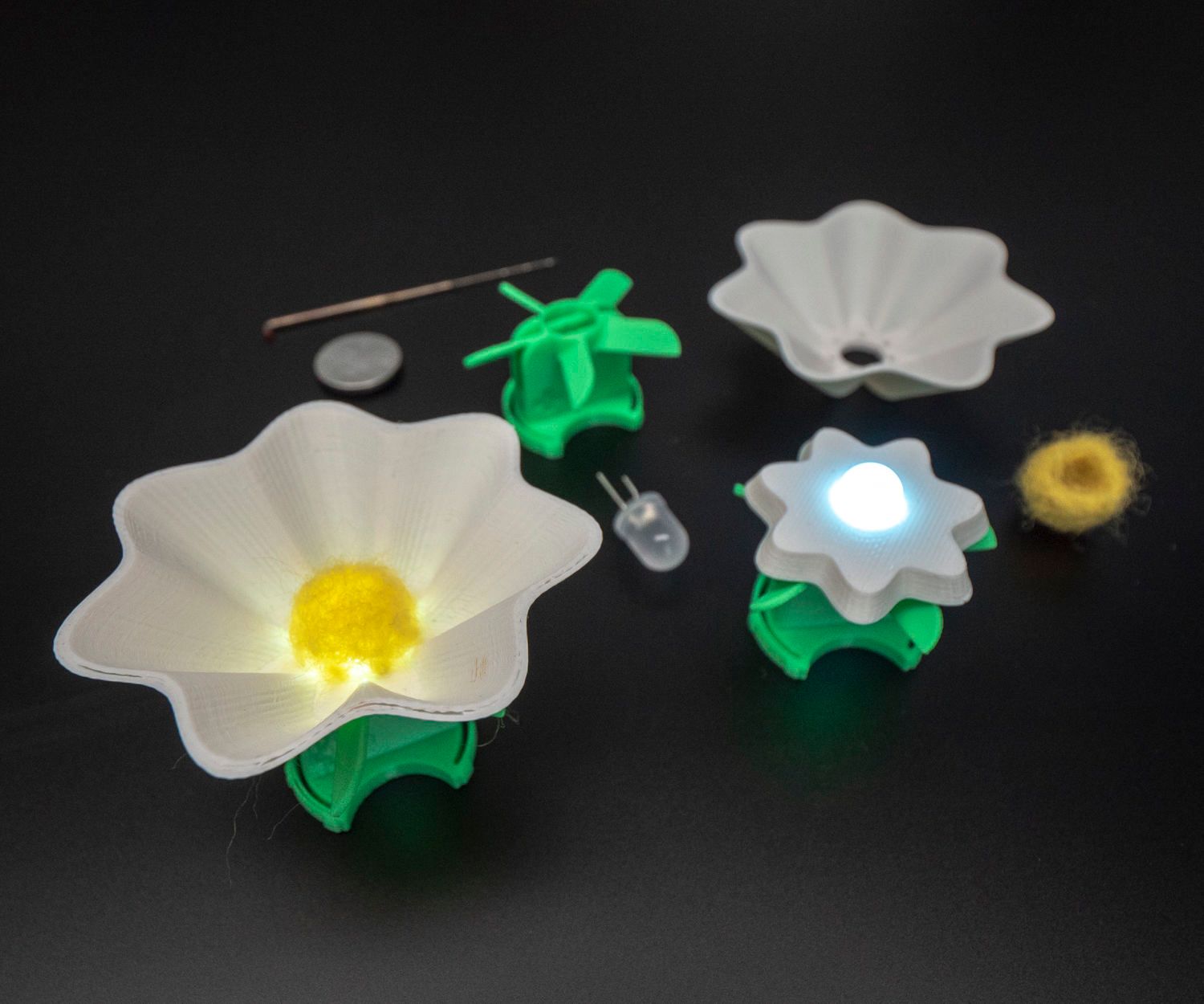 Glowing 3D Printed Flowers : 9 Steps (with Pictures) - Instructables