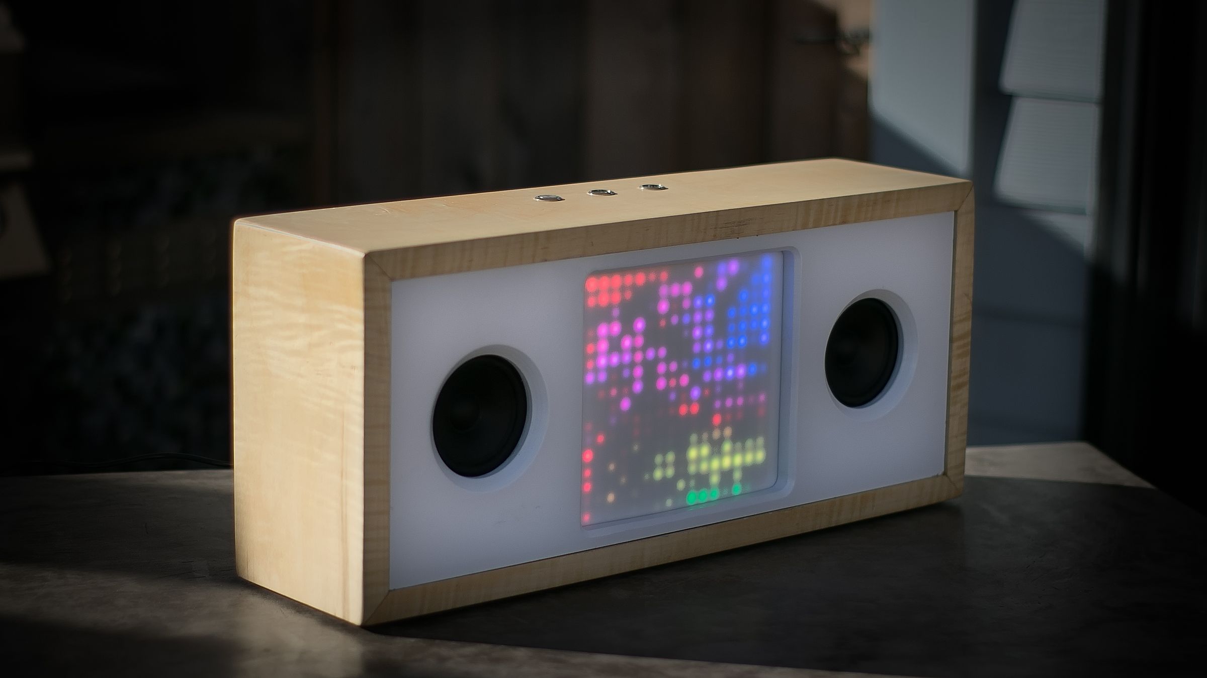Bluetooth Speaker W/ Music-Reactive LED Matrix : 12 Steps (with ...