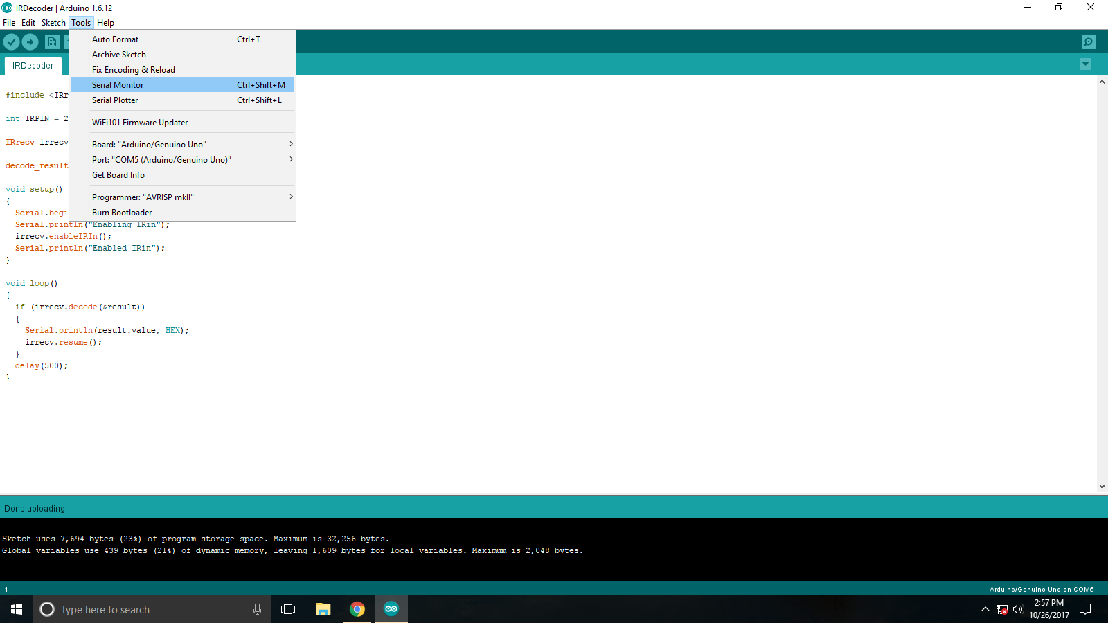 IR REMOTE DECODER USING ARDUINO. : 4 Steps (with Pictures) - Instructables