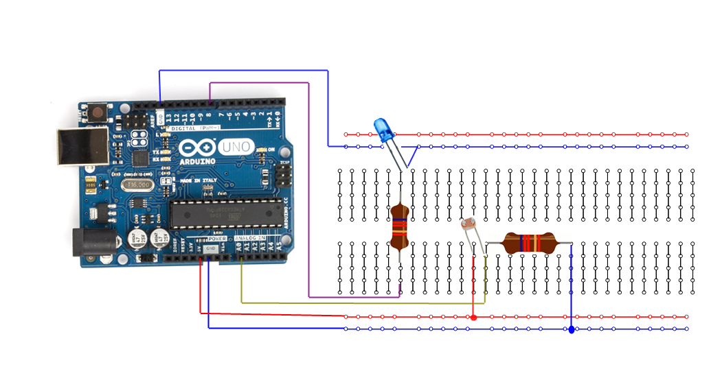 Arduino Photoresistor LED On/off : 4 Steps - Instructables