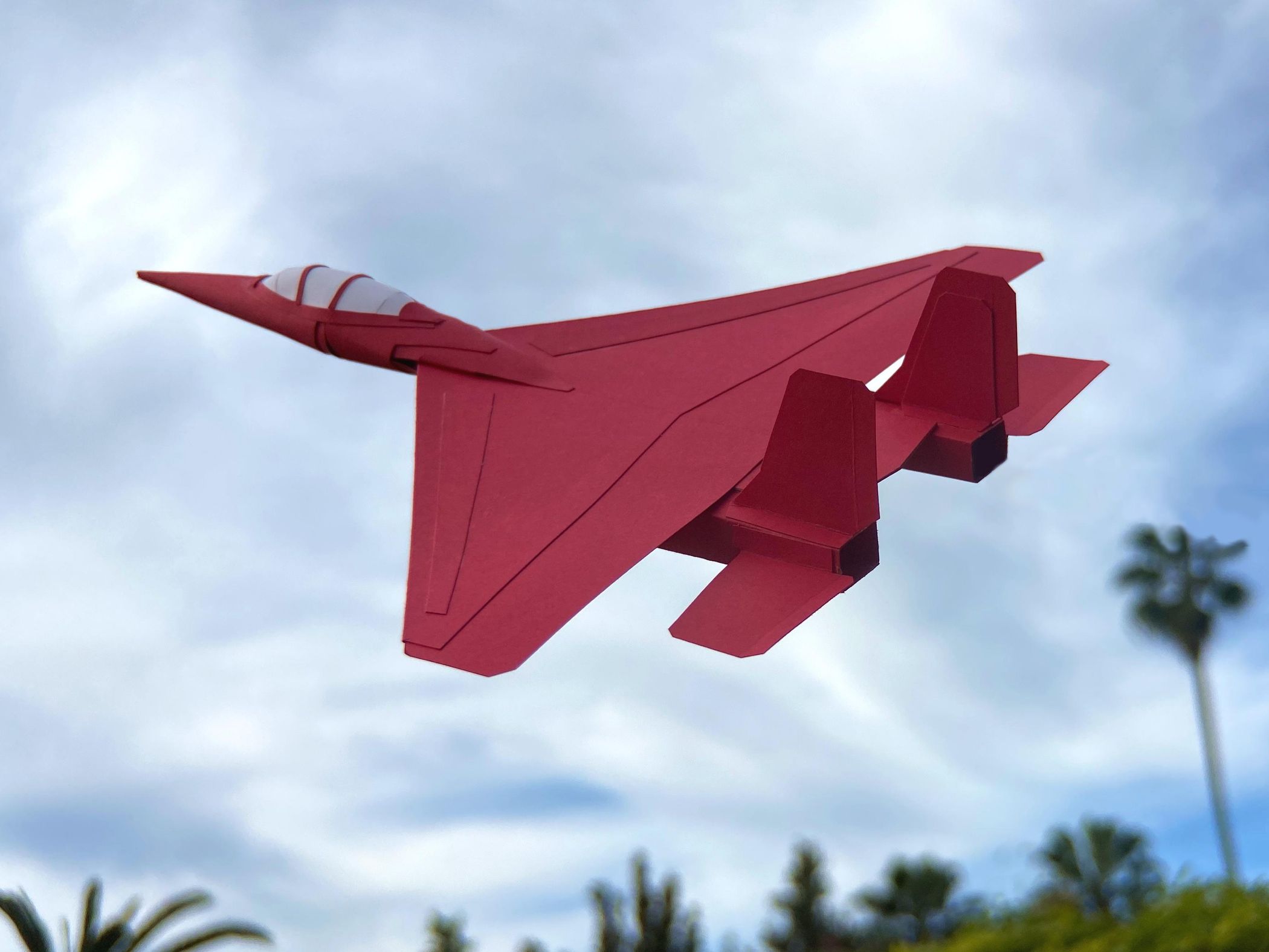 Interceptor Jet Card Stock Airplane : 7 Steps (with Pictures ...