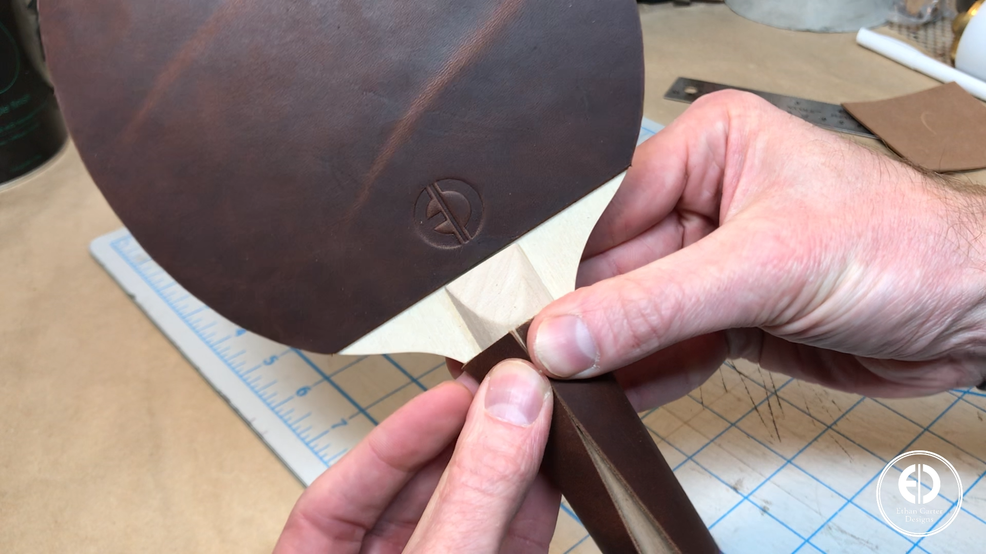 How to Make Leather Ping Pong Paddles : 8 Steps (with Pictures ...