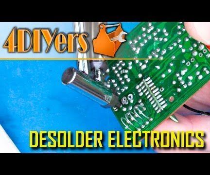 how to desolder large difficult components DIY Project - Step-by-Step ...