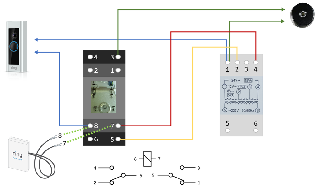 UK Ring Video Doorbell Pro Working With Mechanical Chime : 6 Steps ...